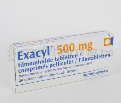 Pharmacie Dansaert 1000 Bruxelles : Home > EXACYL 500 MG 20 COMP