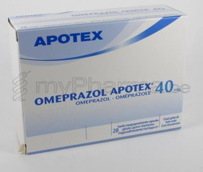 Pharmacie Dansaert 1000 Bruxelles : OMEPRAZOL APOTEX 40 MG 28 CAPS