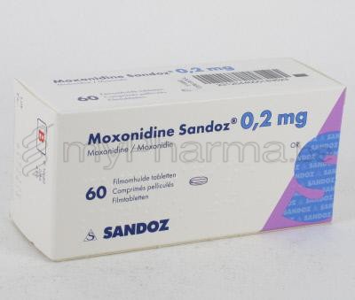 Pharmacie Dansaert 1000 Bruxelles : MOXONIDINE SANDOZ 0,2 MG 60 COMP