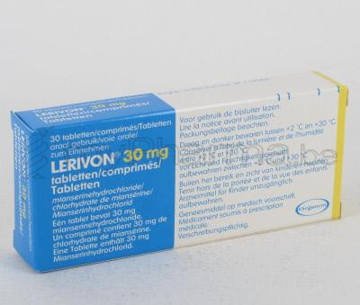 Apotheek Dansaert 1000 Brussel : LERIVON 30 MG 30 TABL