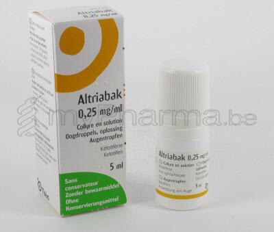 Pharmacie Dansaert 1000 Bruxelles : Home > ALTRIABAK 0,025% 5 ML COLLYRE